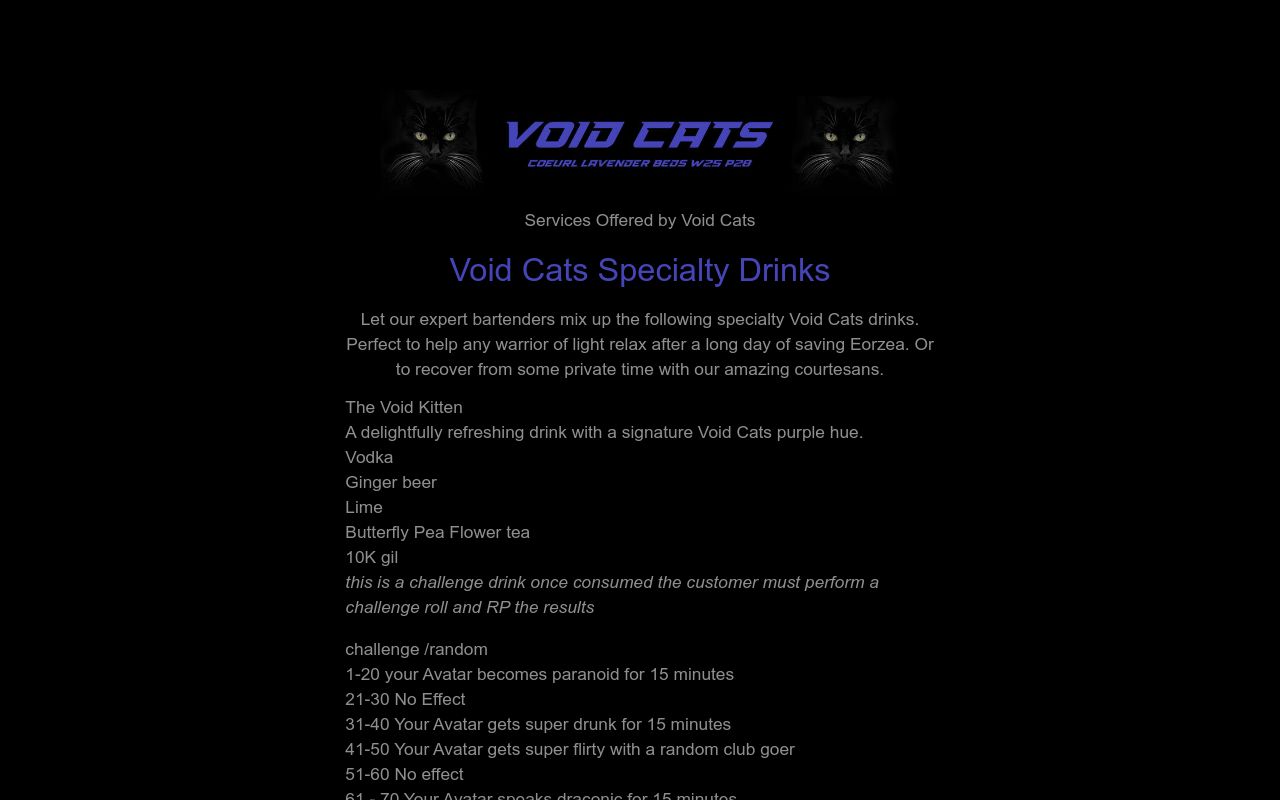Void Cats services